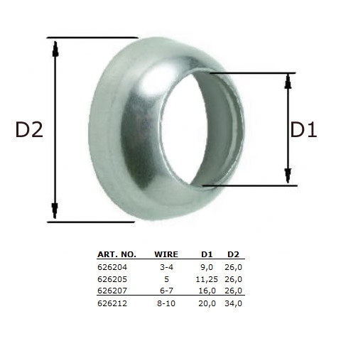 Blue Wave Swage Mantar Terminal Yuvası - 5mm. | Aksesuarlar